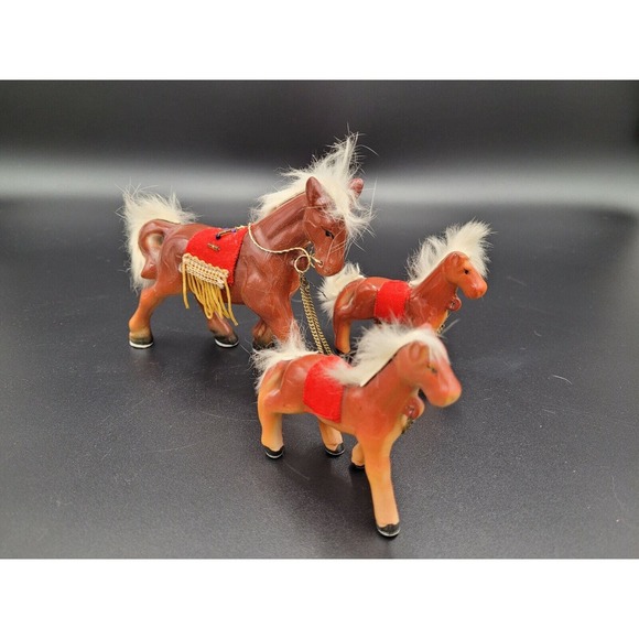 unbranded | Accents | Vtg Ceramic Horse Two Ponies On Chain Japan 5s ...